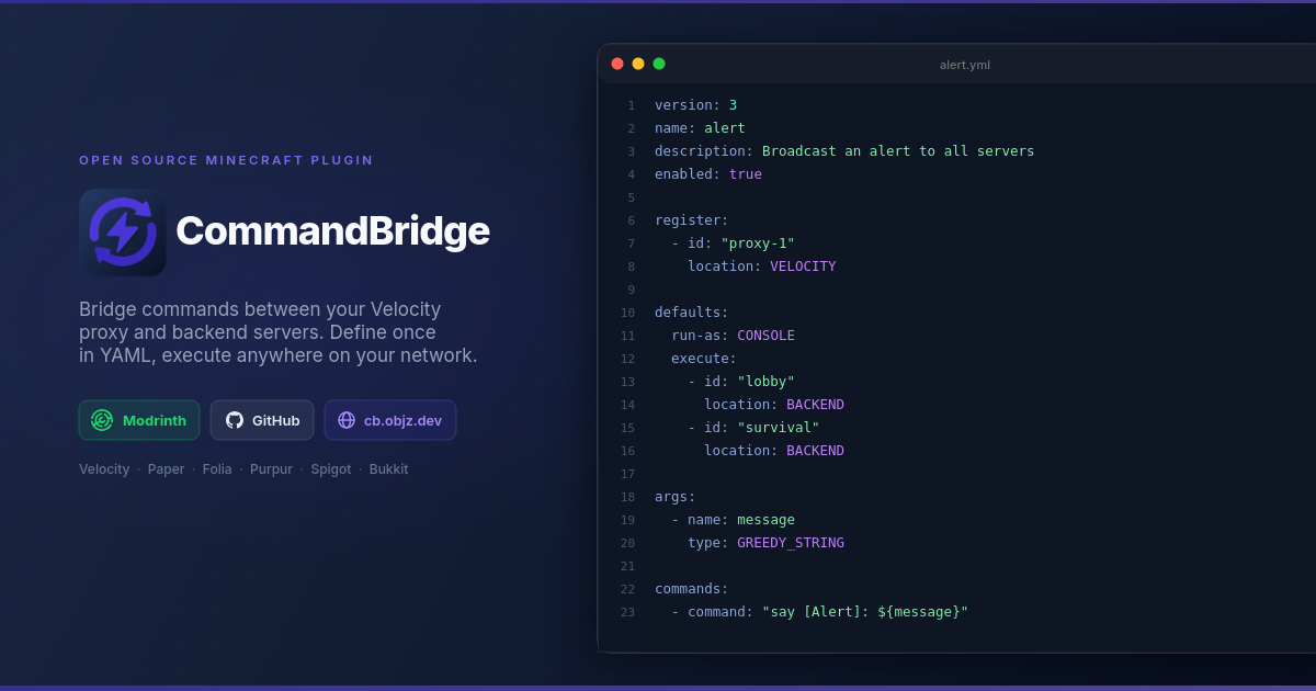 CommandBridge: About